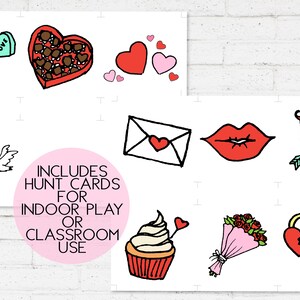 Valentine's Day Scavenger Hunt / Printable Valentine Kids Activity ...