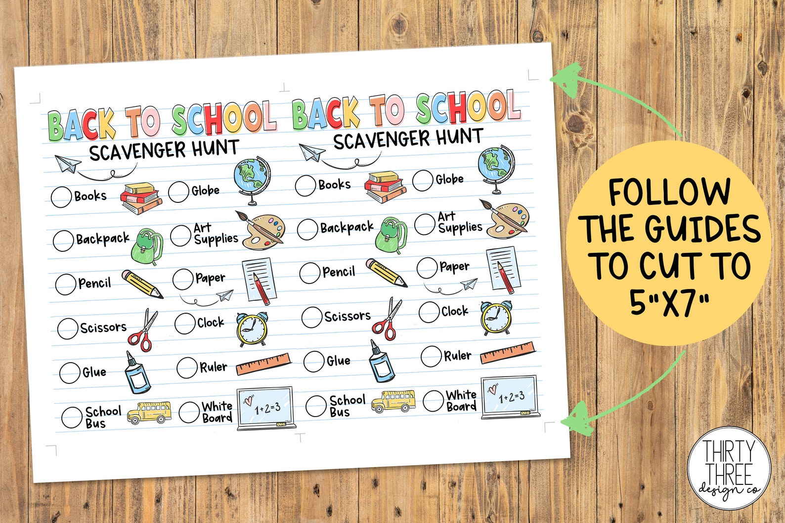 Back to School Scavenger Hunt: Classroom Activity Game (digital ...