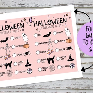 Pastel Halloween Scavenger Hunt | Halloween Printable Kids Activity ...