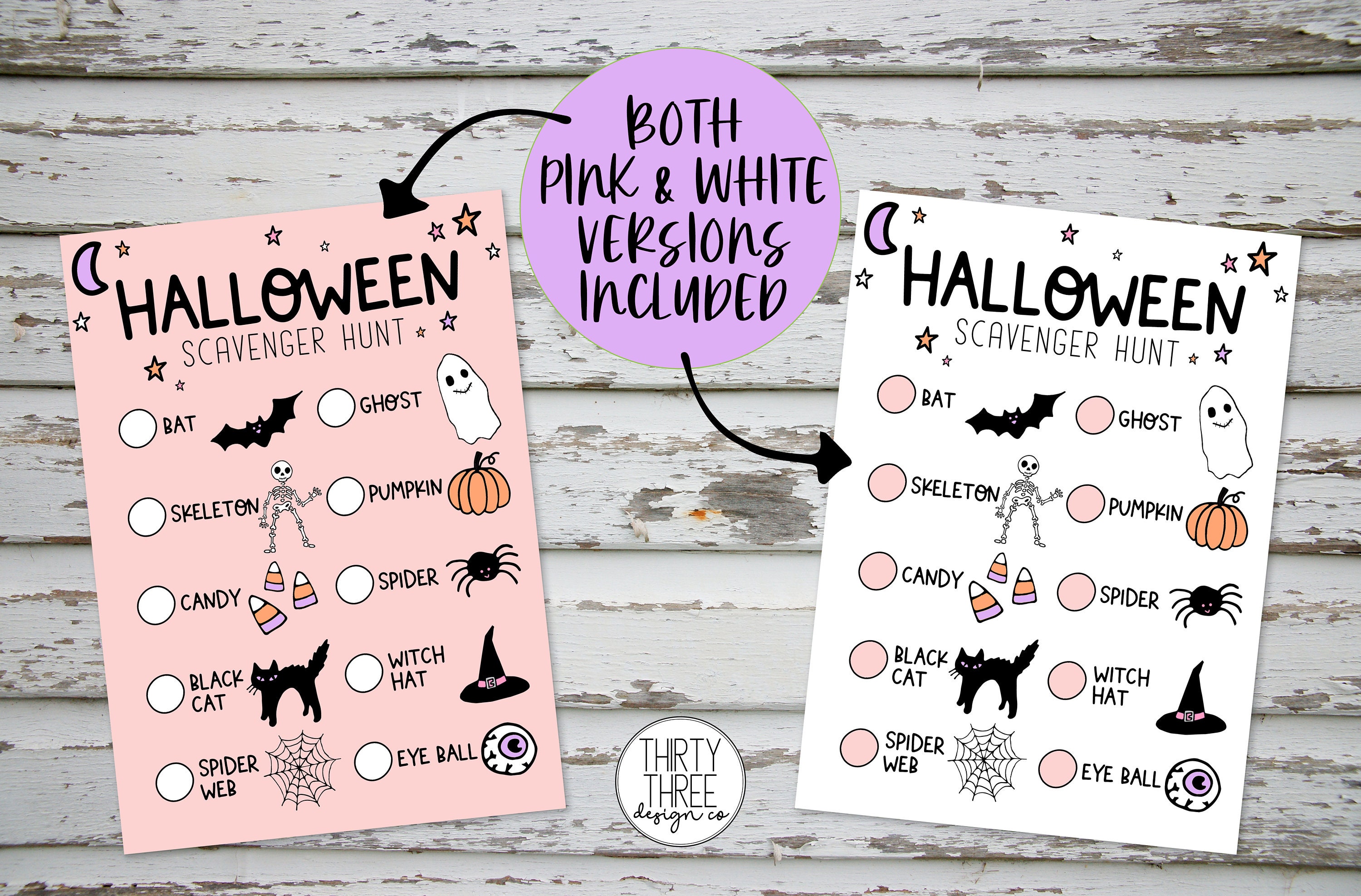 Pastel Halloween Scavenger Hunt: Kids Printable Game (INSTANT DOWNLOAD ...