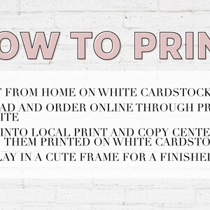 Blue Floral Alphabet Book Sign / Printable Alphabet Book Instructions ...