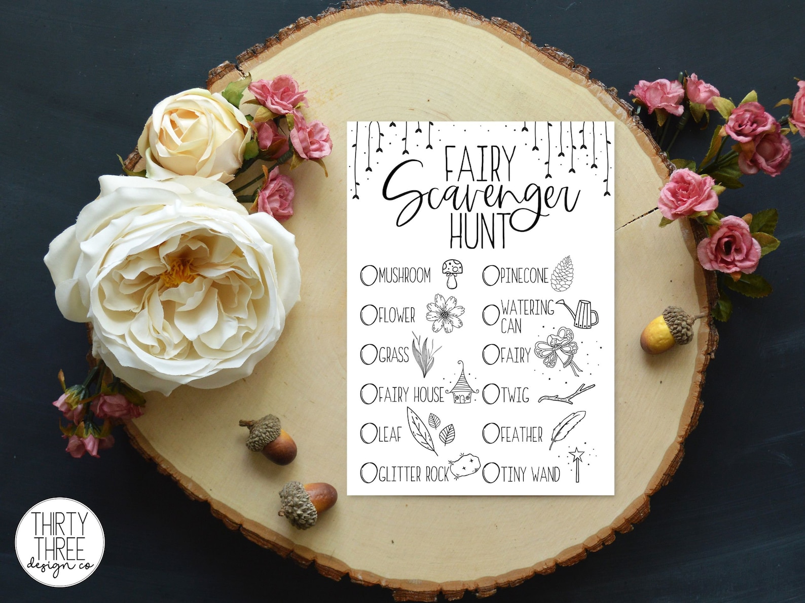 Woodland Fairy Scavenger Hunt: Nature Checklist Game (digital Download ...
