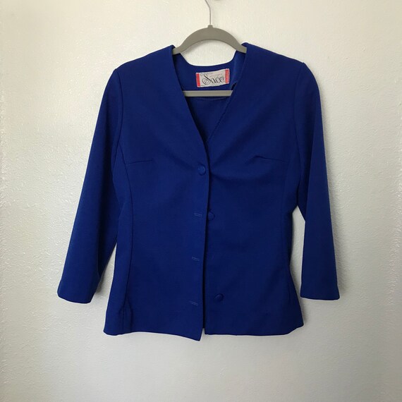 Vintage 2 pc VFW Auxiliary Dress and Jacket - Gem