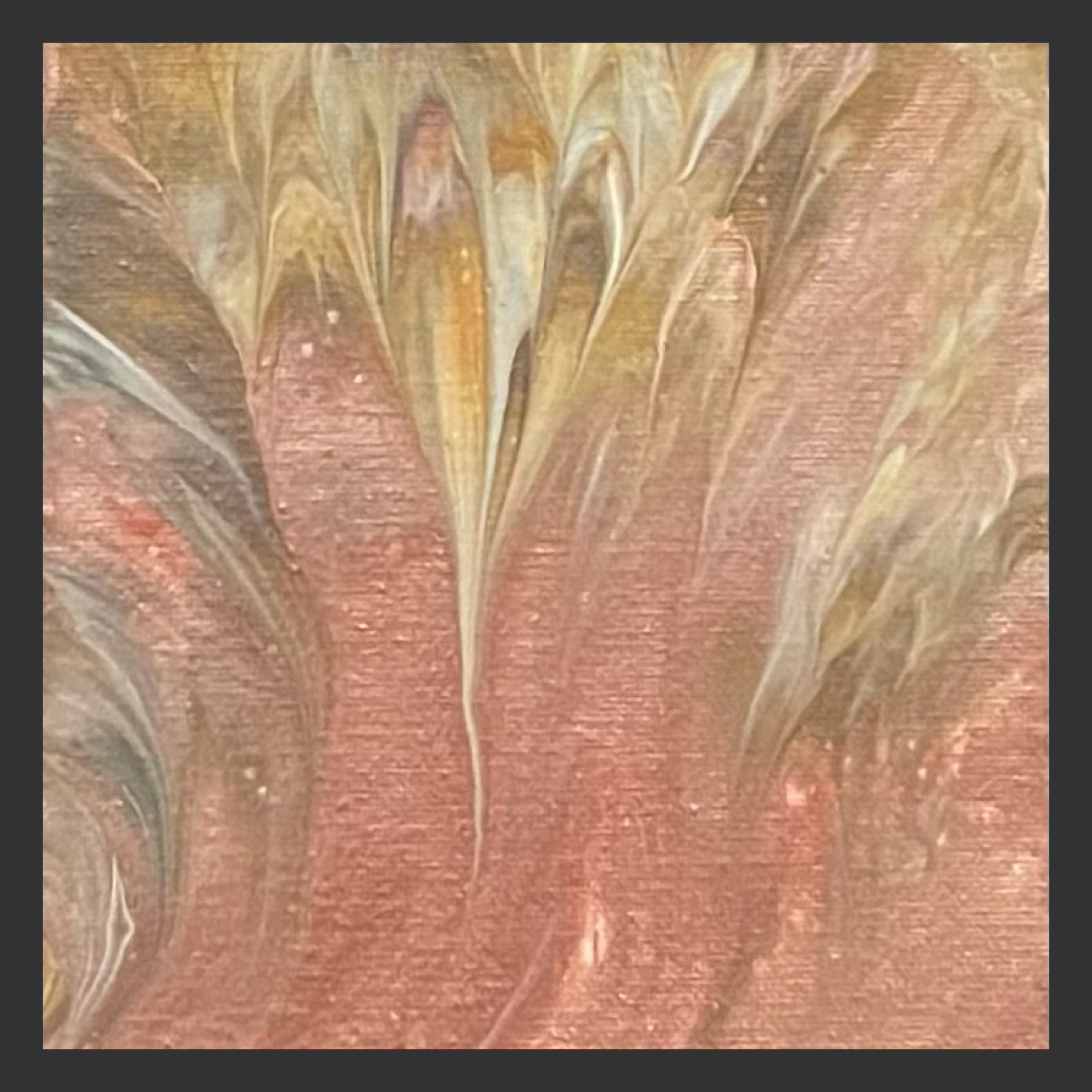 6” Lava Flow Metallic Abstract Painting - Etsy