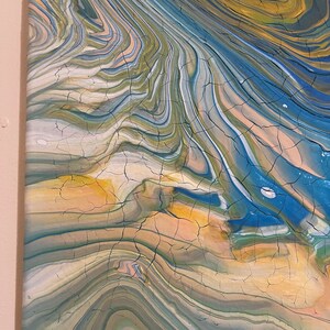 12” Arial View of River Delta, Original Acrylic Painting - Etsy