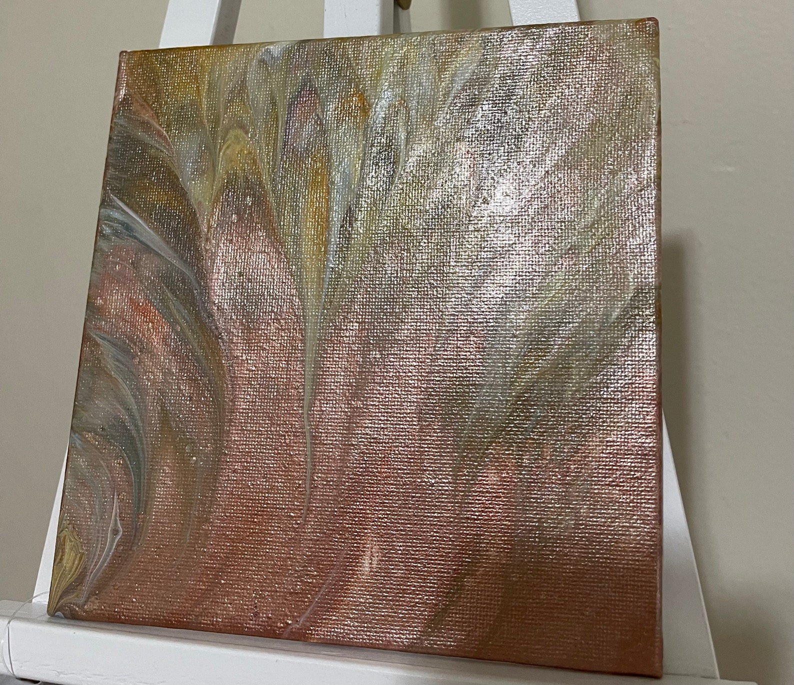 6” Lava Flow Metallic Abstract Painting - Etsy