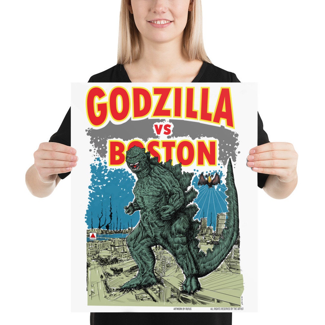 Godzilla Vs Boston Premium Luster Photo Paper Poster (in) - Etsy