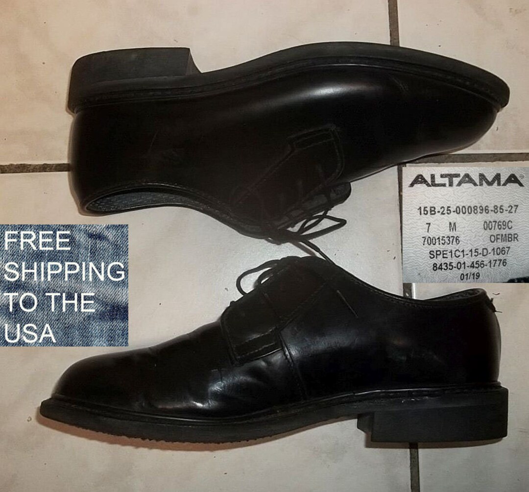 Altama Womens Army Dress Shoes US Army Black Leather Upper Size 7 M ...