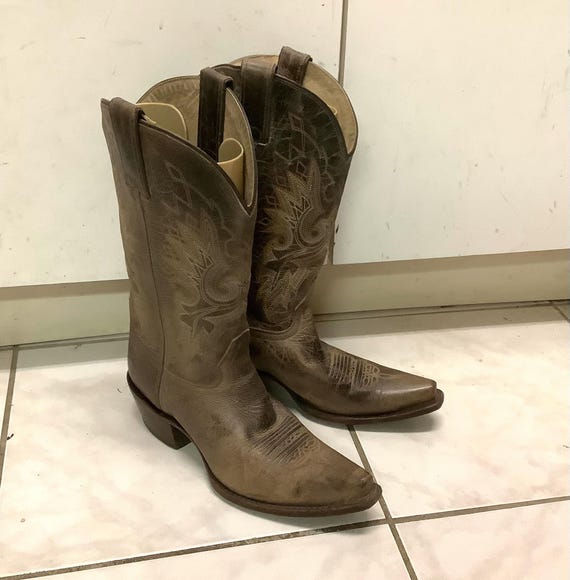 Sonora Double H cowgirl boots western factory distres… - Gem