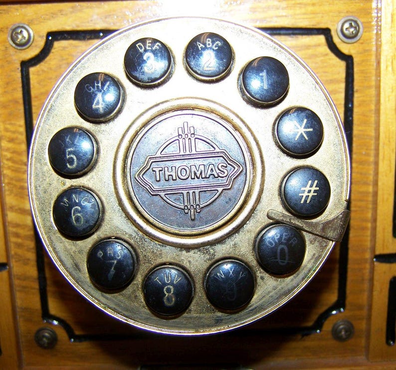 Phone Retro Desk Vintage 1920s Style Wooden Thomas Museum Series ...