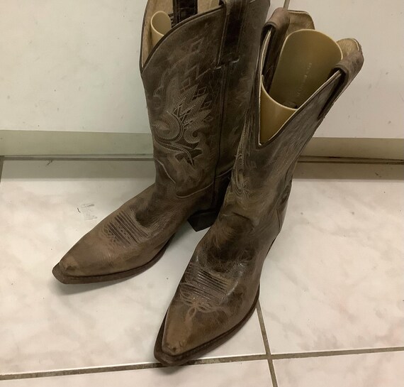Sonora Double H cowgirl boots western factory distres… - Gem