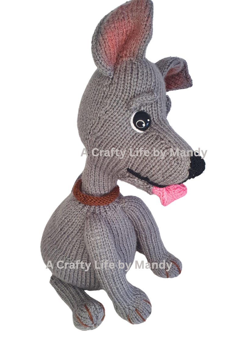 Knitted Whippet Dog Doorstop Pattern: Wally PDF Knitting Pattern - Etsy