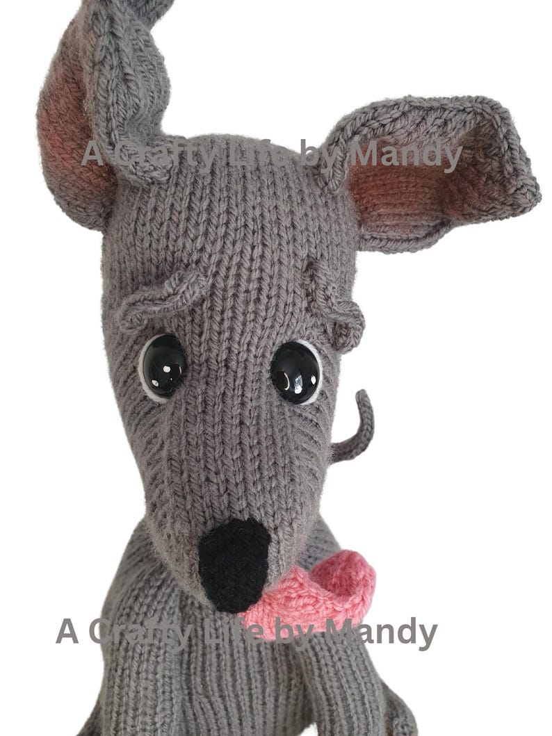 Knitted Whippet Dog Doorstop Pattern: Wally PDF Knitting Pattern - Etsy
