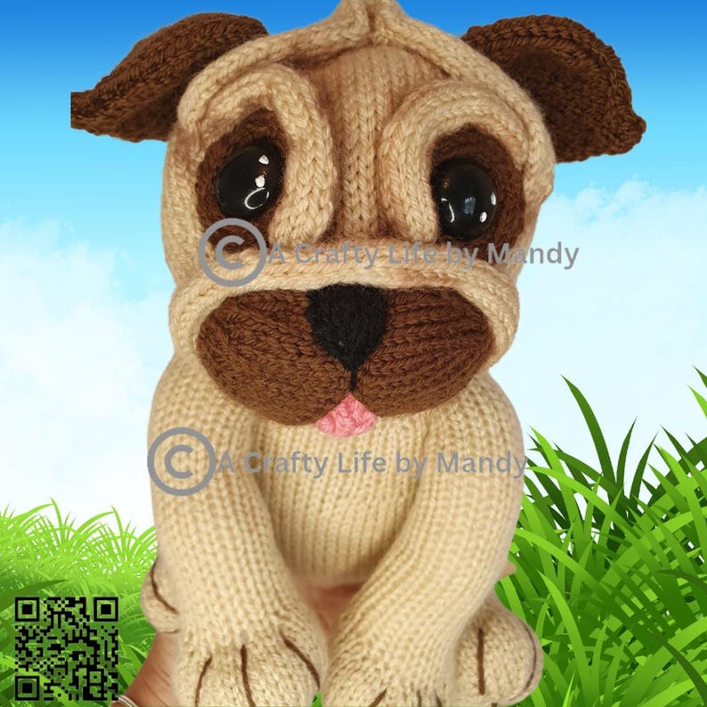 Mr. Puggles Knitting Pattern: Knit Pug Softie (PDF Pattern) - Etsy