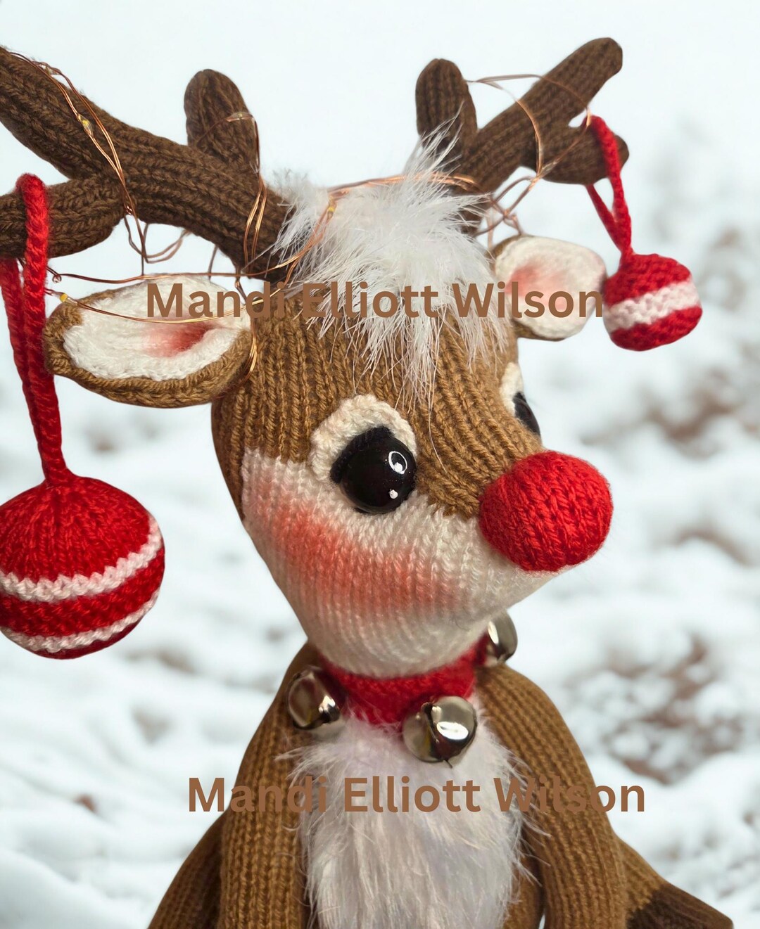 Reindeer Knitting Pattern PDF: Sparkles Christmas Decoration - Etsy
