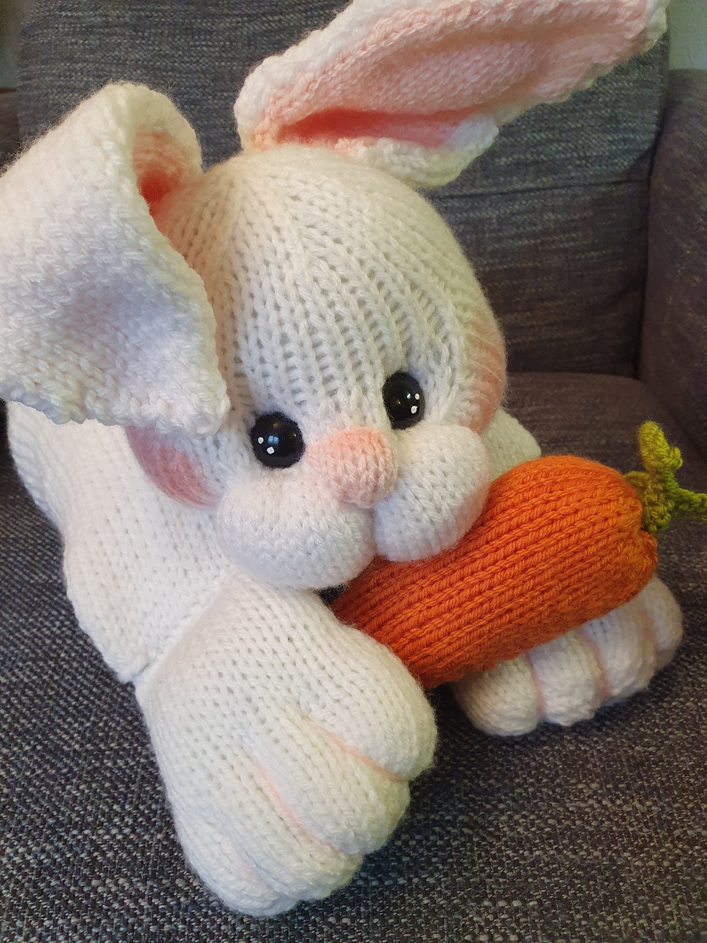 Digital Knitting Pattern for Raffles the Rabbit Pyjama/hot - Etsy UK
