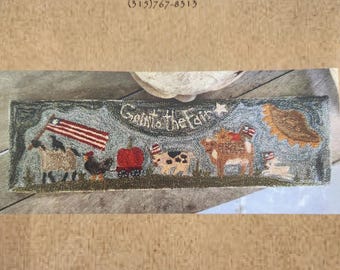 The Old Tattered Flag "the Christmas Parade" Large ULTRA PUNCH NEEDLE Primitive Punch Needle ...