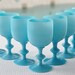 Portieux Vallerysthal Blue Opaline Water or Wine Goblets - Etsy