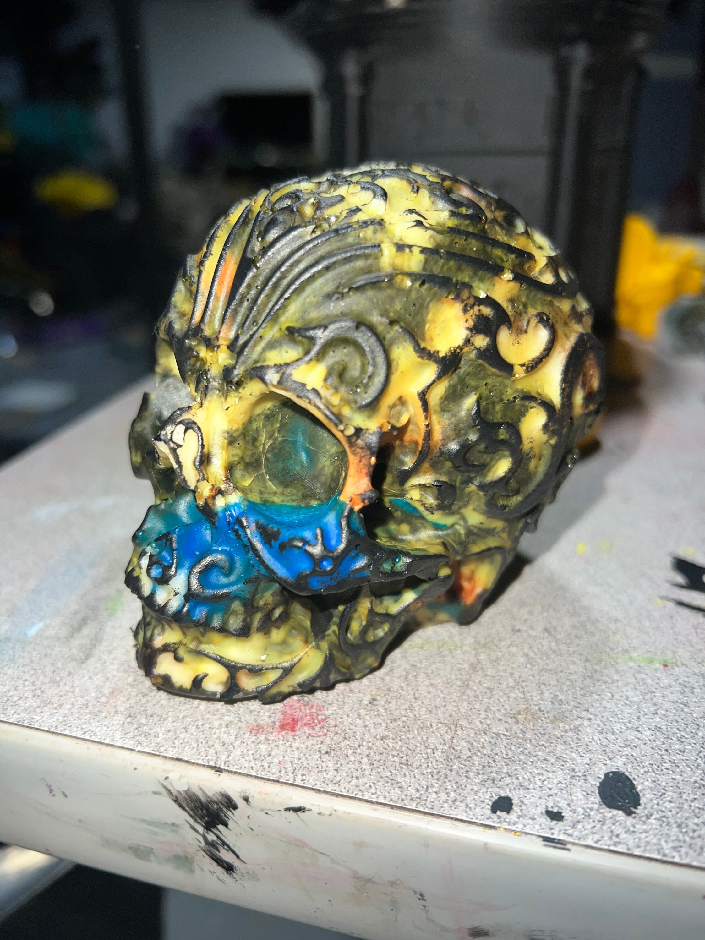 SKULL Ornamental PLA Skull Decoration - Etsy