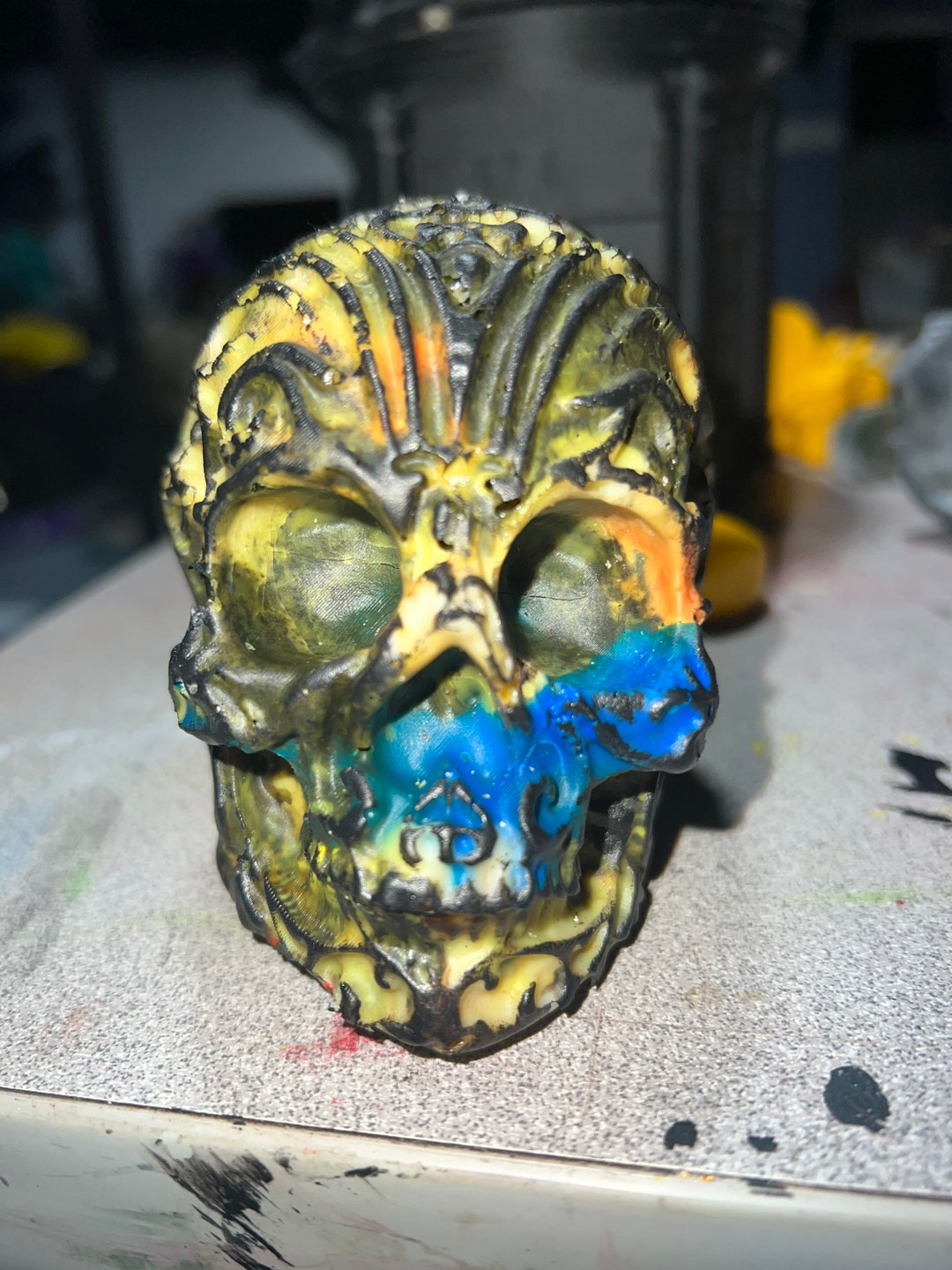 SKULL Ornamental PLA Skull Decoration - Etsy