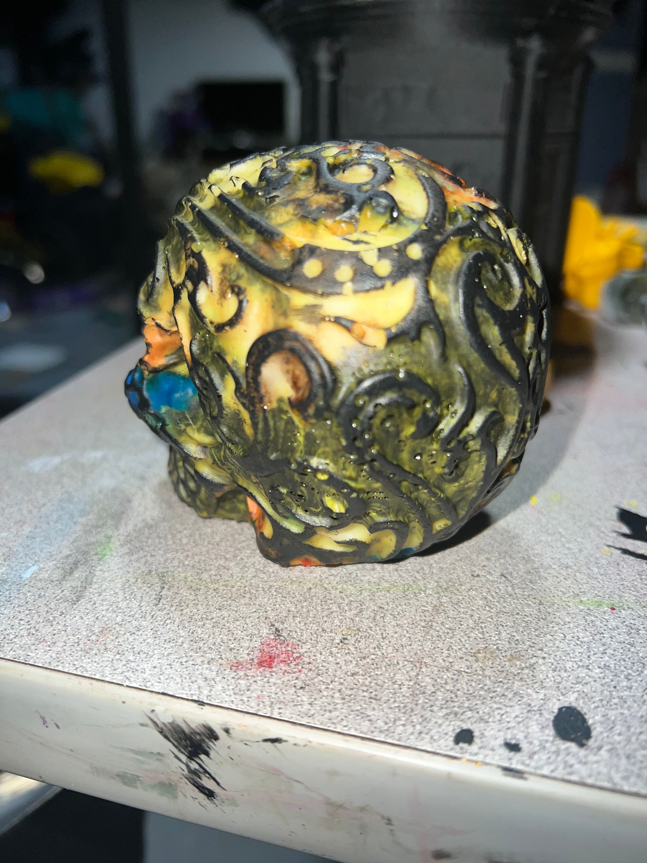 SKULL Ornamental PLA Skull Decoration - Etsy