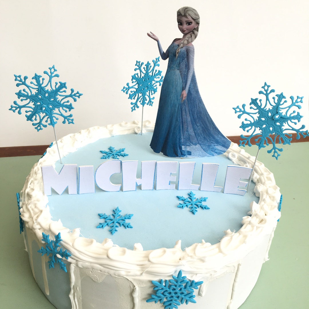 Scenic Ice Princess Cake With Fake Cream, Personalized Name - Etsy