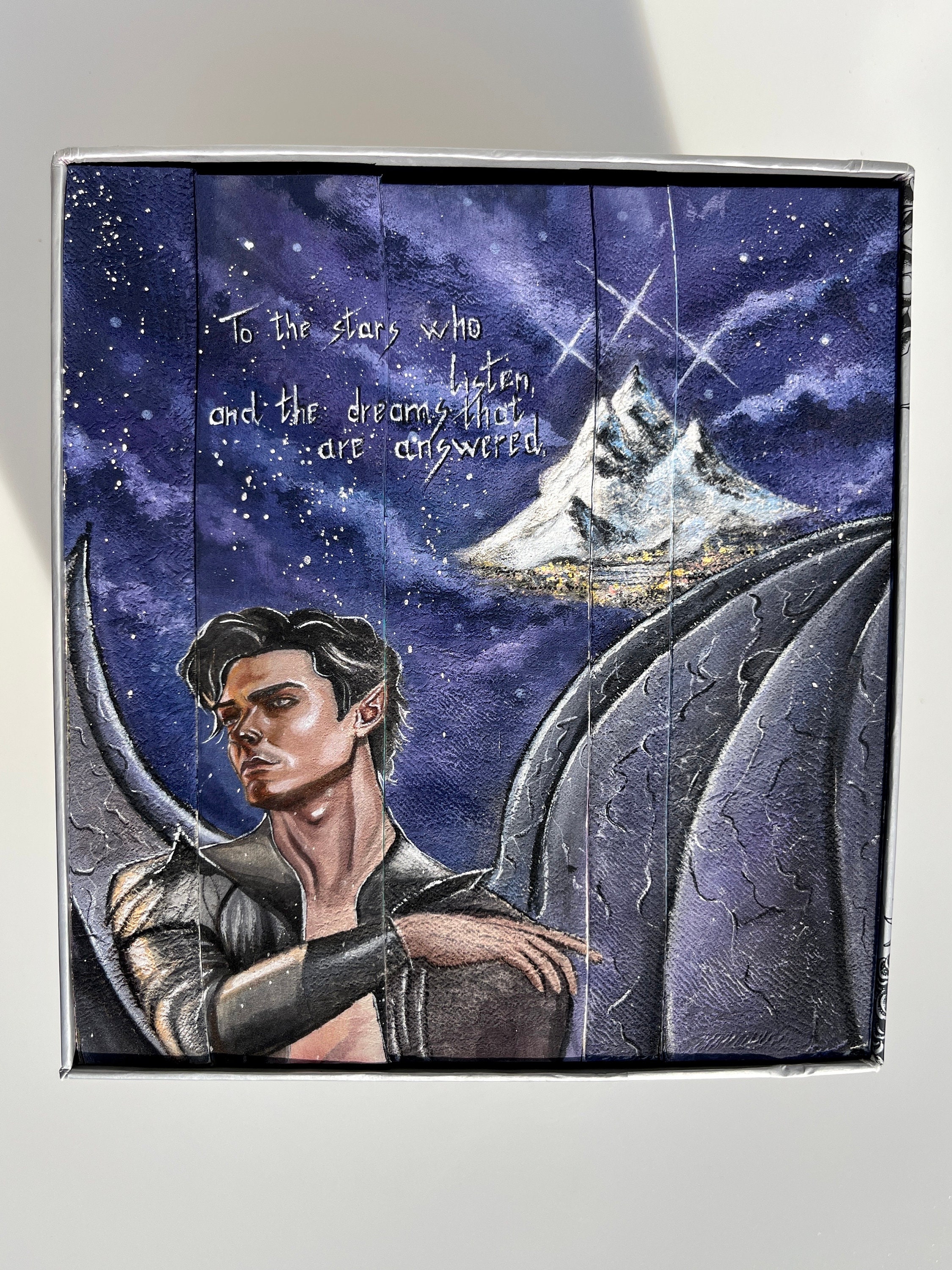 A Court of Thorns and Roses Box Set Foreedge Painting Rhysand Night ...