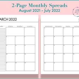 Academic Planner 2021-2022 Printable Happy Planner Classic Hpc - Etsy