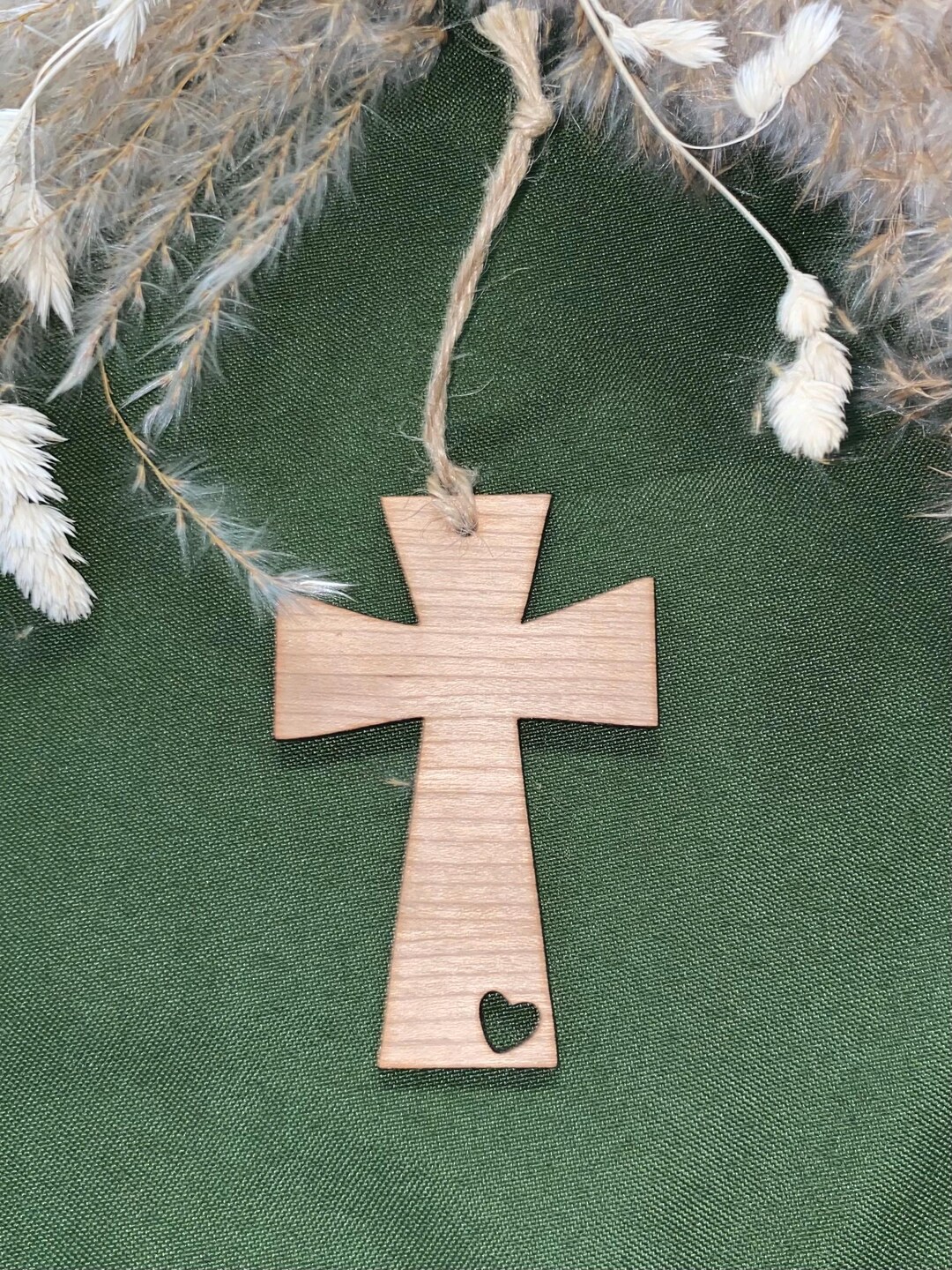 Cross Ornament - Wood Cross Ornament - Wood Cross - Christian Ornament ...