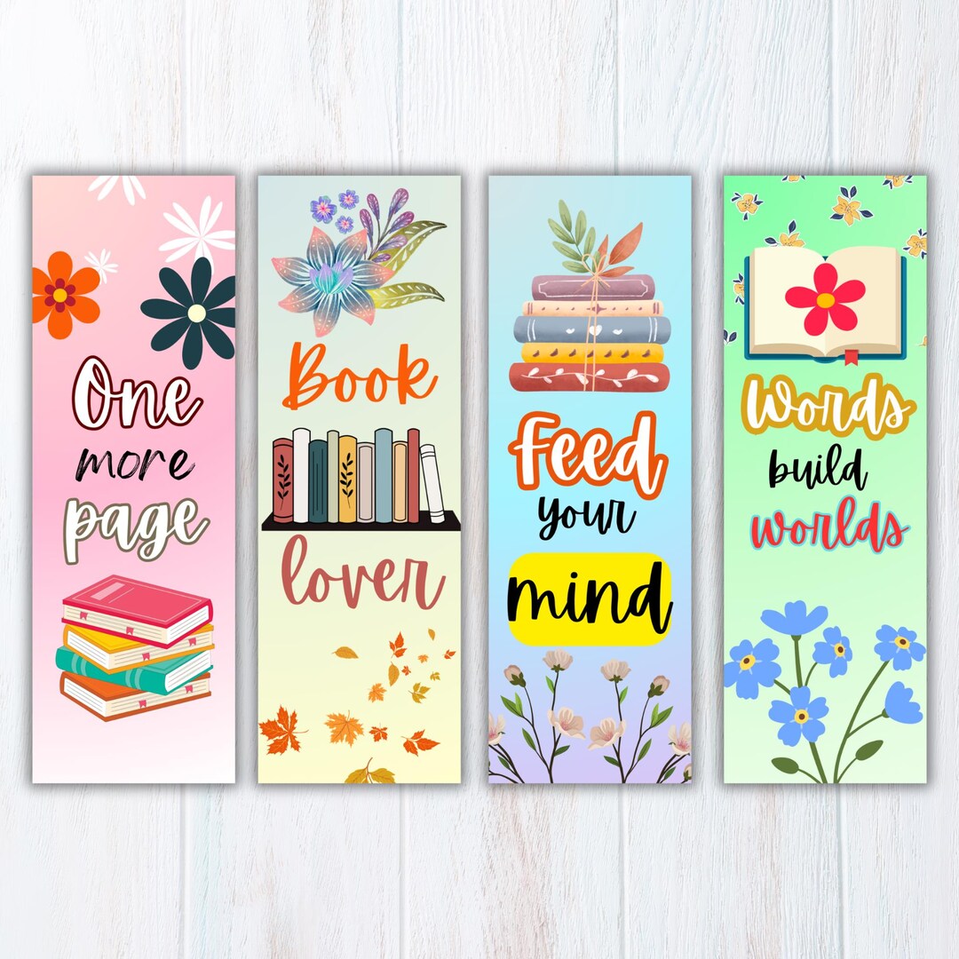 Bookmarks Bookmarks PNG Book Lovers Bookmarks for Bookoholics Digital ...