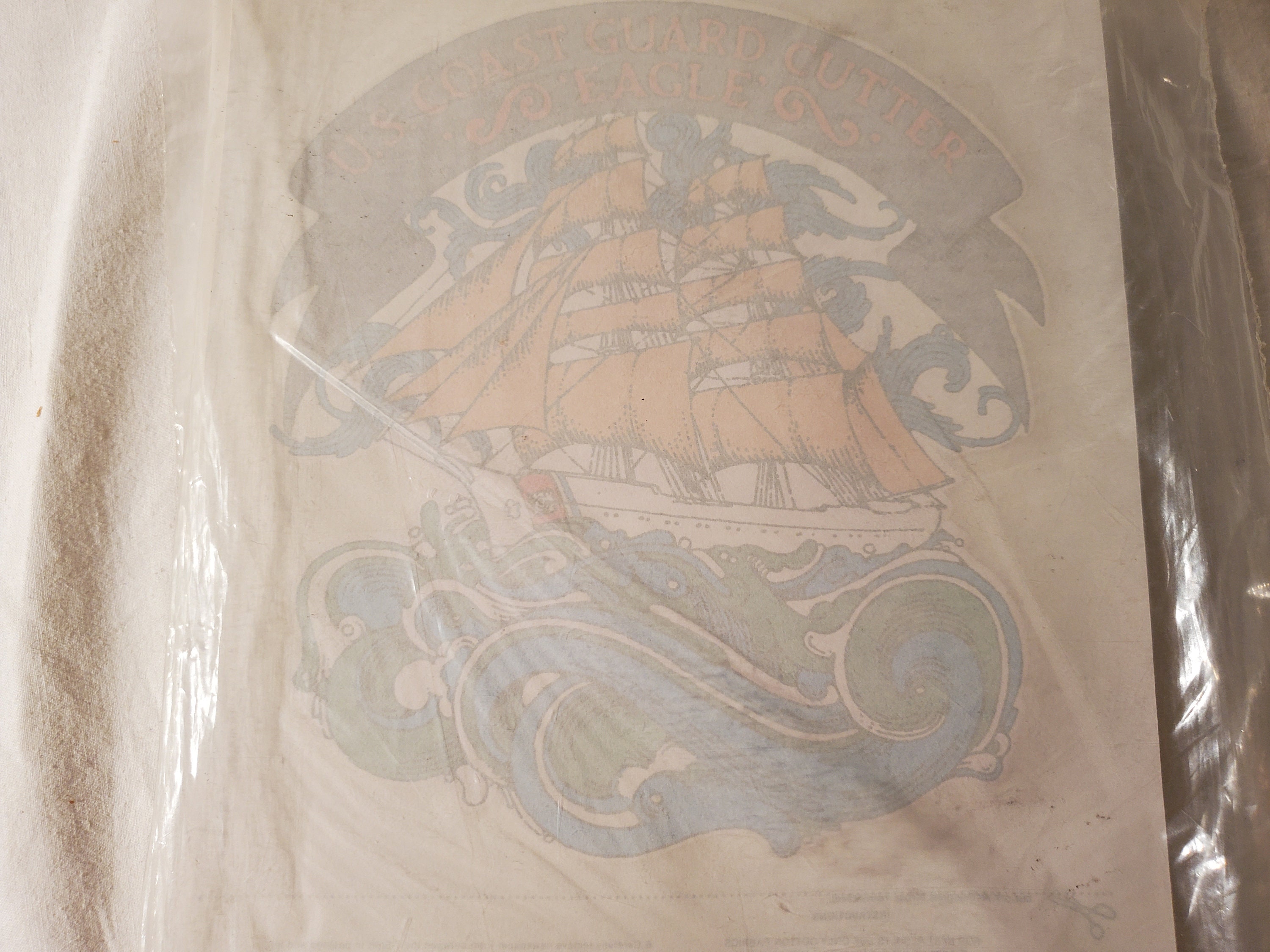 1970s Vintage New Old Stock U.S.C.G. Coast Guard Cutter Eagle Ship T ...