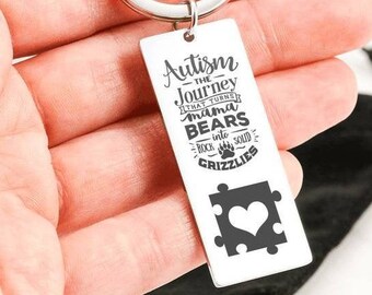 Autism Mom Keychain - Etsy