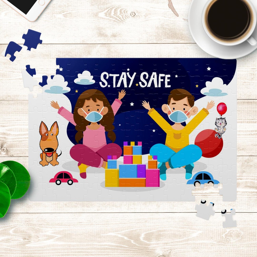 Stay Safe Puzzle Virus Puzzle Kids Puzzle Puzzle for - Etsy