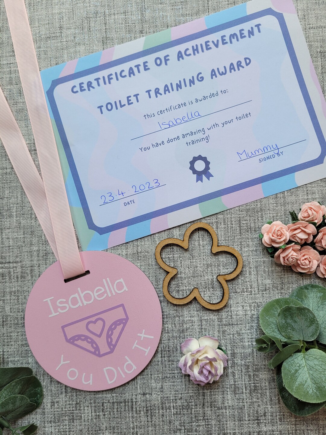 Potty Training, Toilet Training, Reward Chart, Kids Medal, Toddler ...