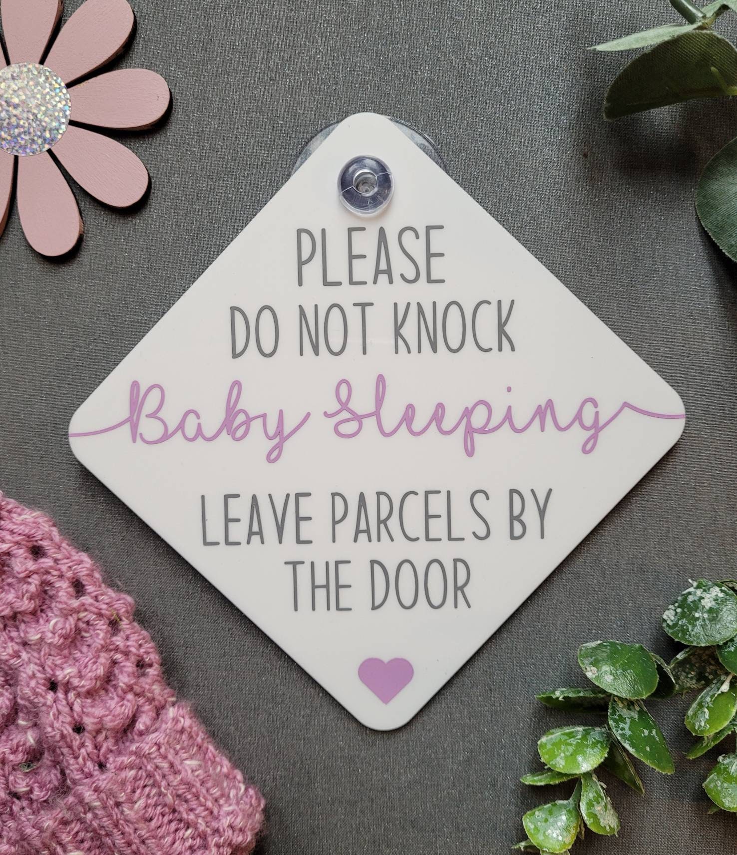 Do Not Knock Do Not Disturb Leave Parcels Front Door Sign - Etsy UK