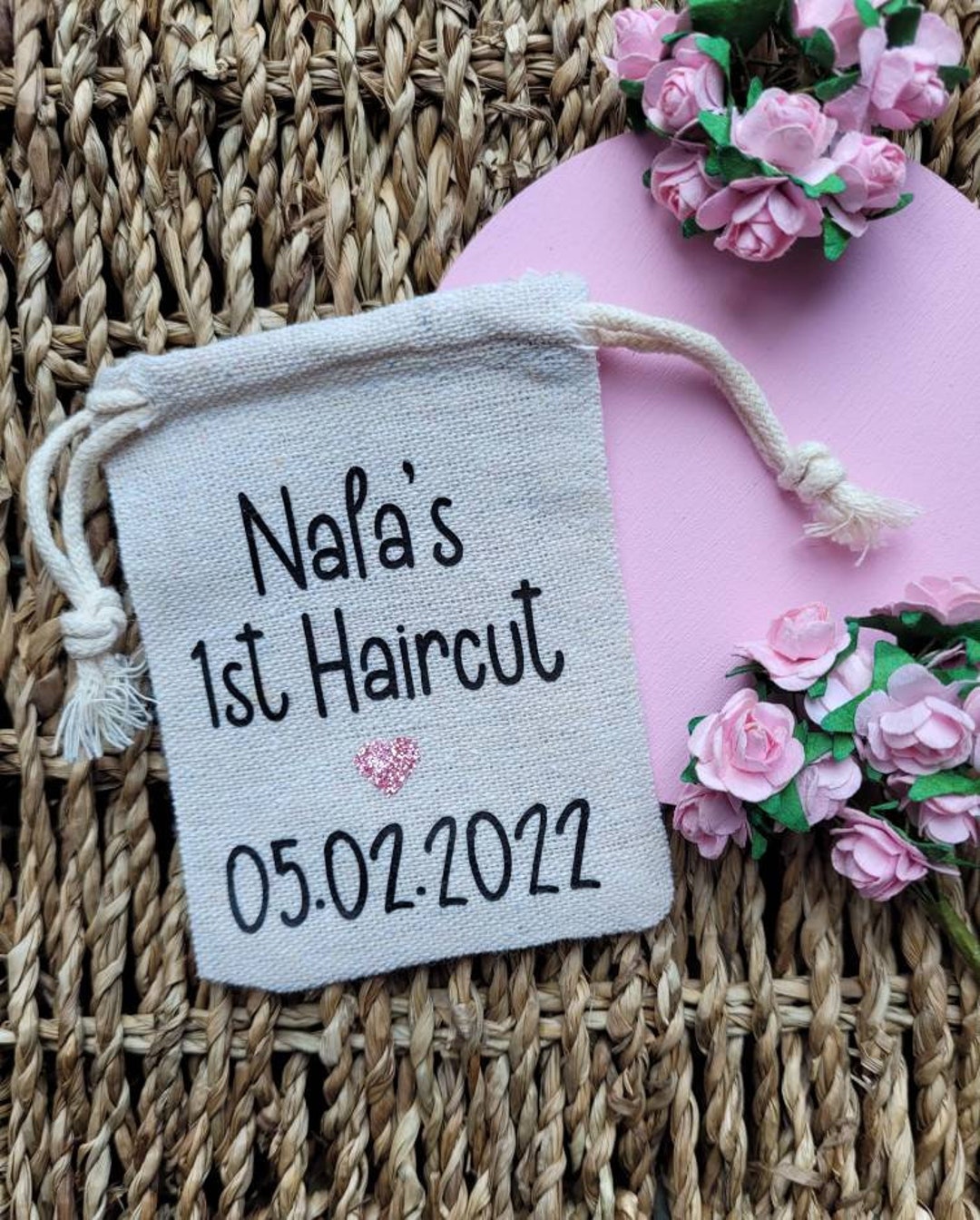 Baby's 1st Hair Cut Keepsake Bag, 1st Curl, Baby First Hair Cut, Baby ...