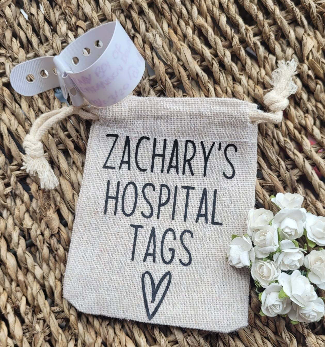 Baby Keepsake Bag Hospital Tag Keepsake Hospital Tag Baby - Etsy UK