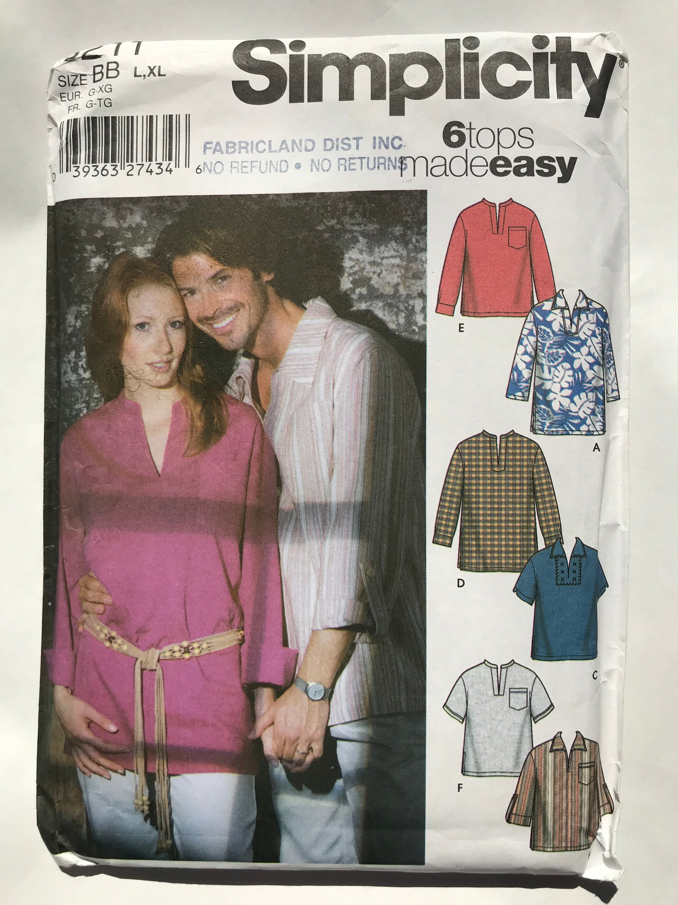 Craft Supplies & Tools Sewing Sewing & Fiber Simplicity 5211 retro ...