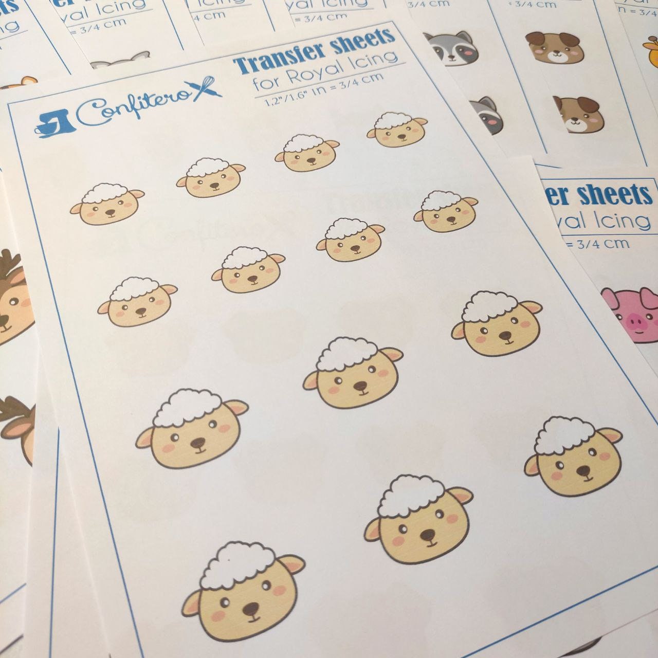 Instant Download Royal Icing Animals Zoo Transfer Sheet , Printable ...