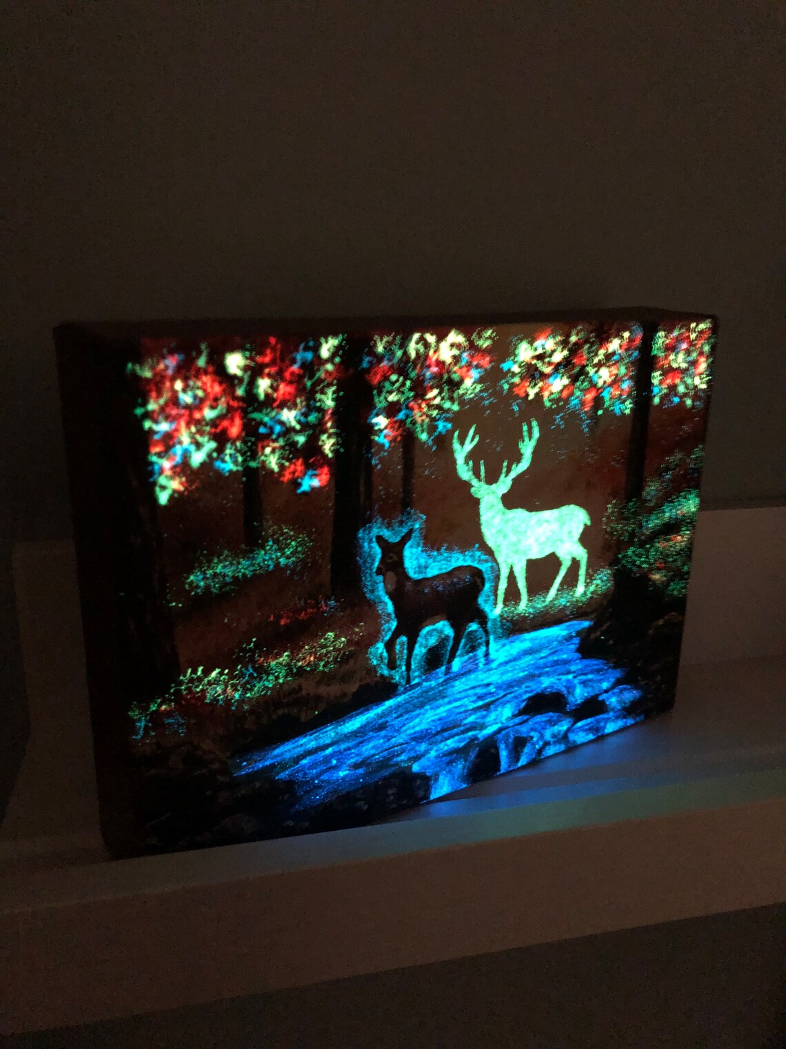 Forest Air Breathe Glow in the Dark Painting Glowing Art - Etsy