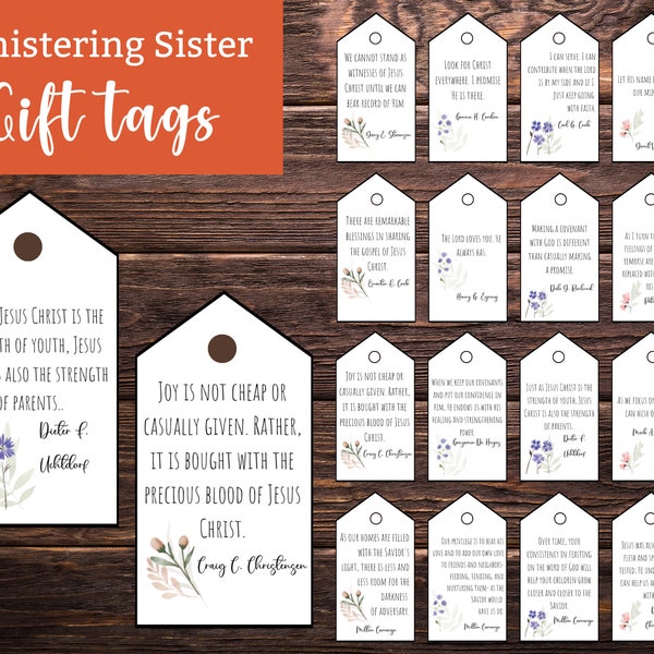 General Conference Treat Tag - Etsy