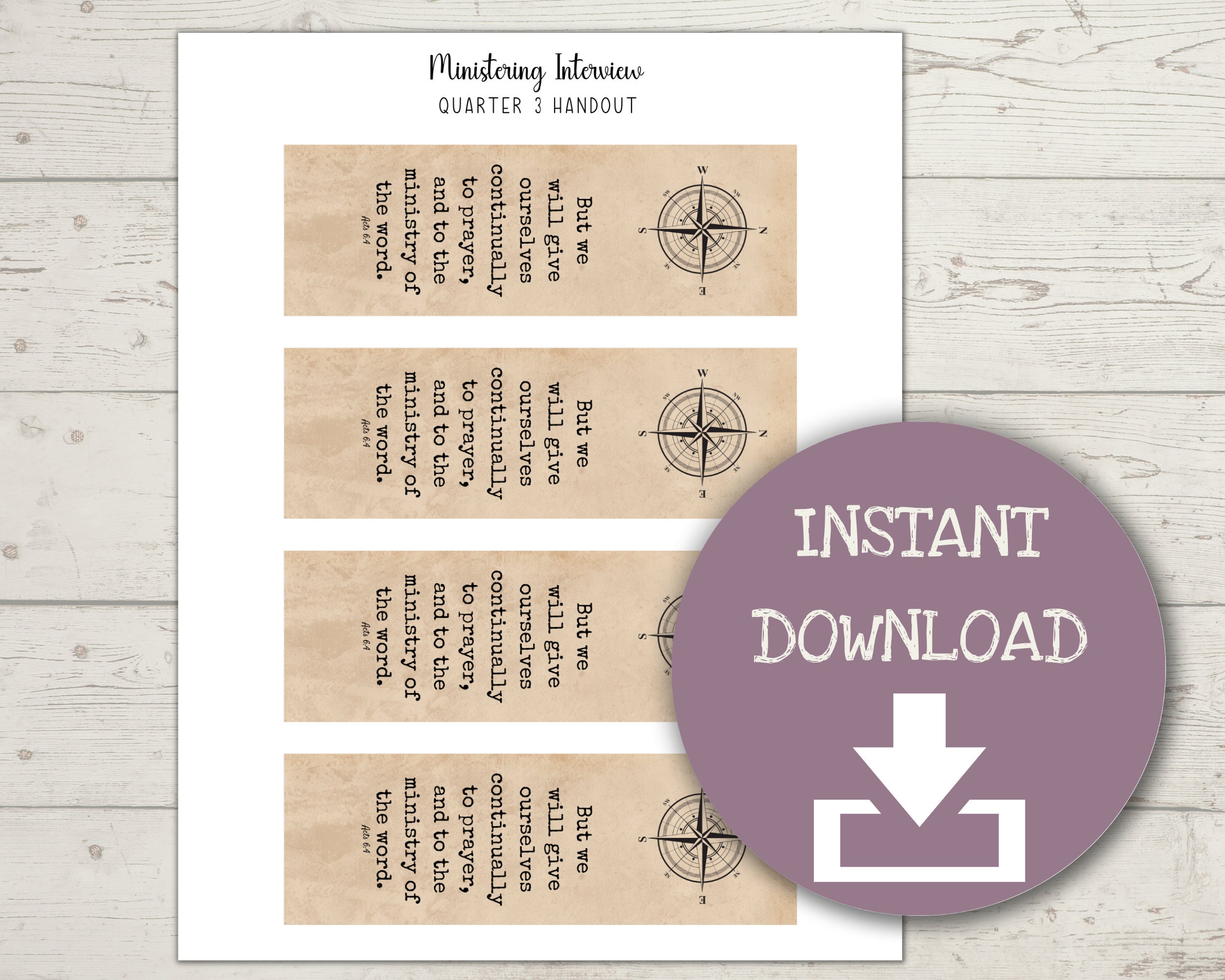 LDS Scripture Handouts 2023 Relief Society Gift, Young Women Gift, New ...