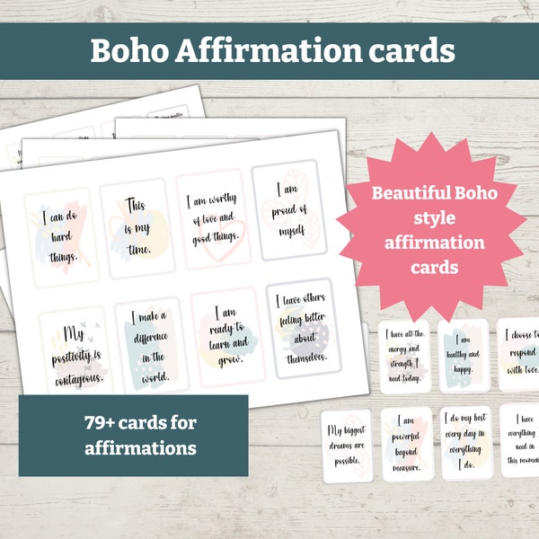 Positive Affirmation Cards for Tween Girls - Etsy