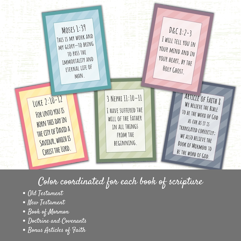 LDS Doctrinal Mastery Key Phrases, Church of Jesus Christ of Latter Day ...