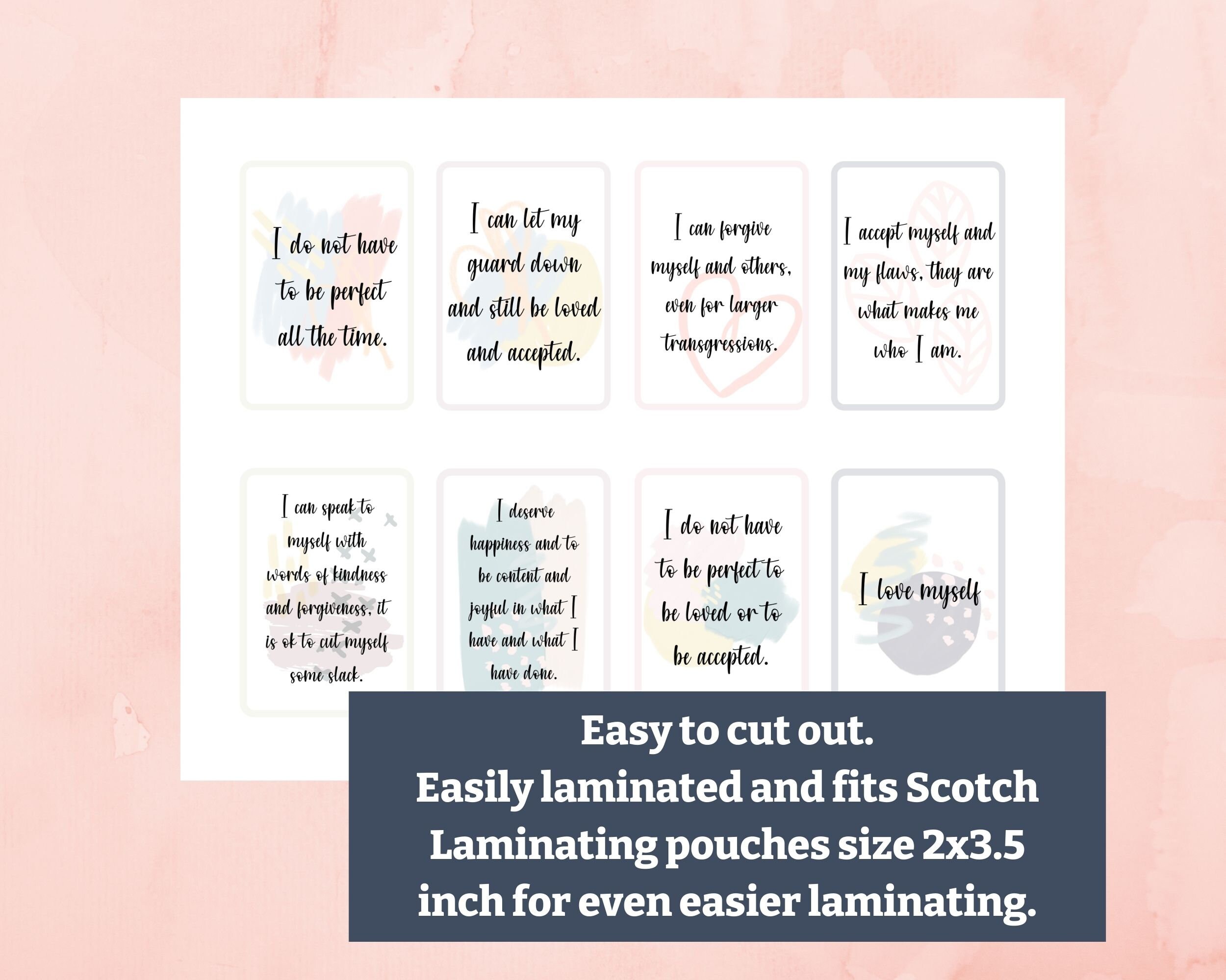 Boho Affirmation Cards, Teen Gift, Tween, Young Adult, Lunch Box Notes ...
