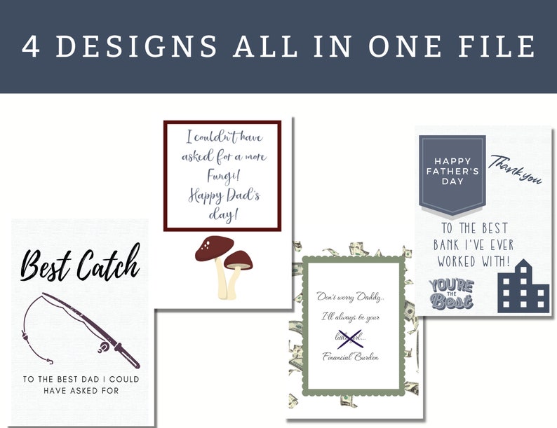 Father Appreciation Card, Printable Cards, Gifts for Him, Card for Dad ...