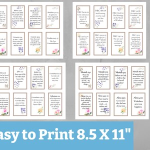 2024 Updated Floral Doctrinal Mastery Cards All Books of Scripture,lds ...