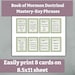 Updated 2024 LDS Doctrinal Mastery Cards Book of Mormon, LDS Seminary ...
