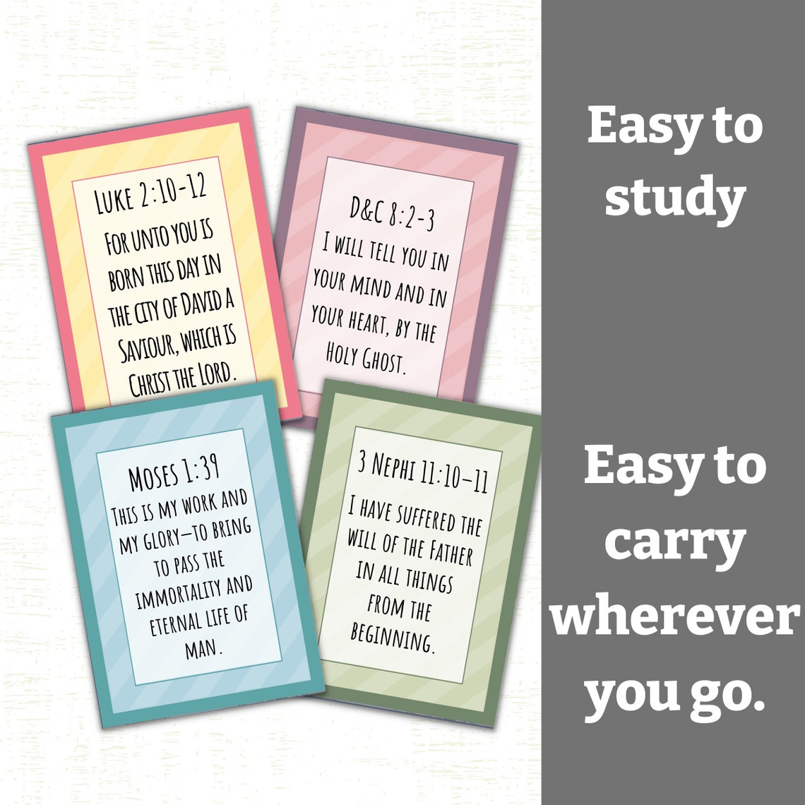 LDS Doctrinal Mastery Key Phrases, Church of Jesus Christ of Latter Day ...