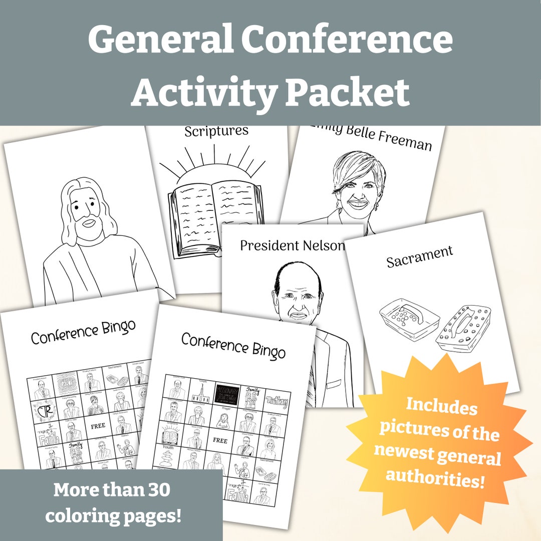 General Conference Packet| Lds General Conference | Lds Coloring Pages ...